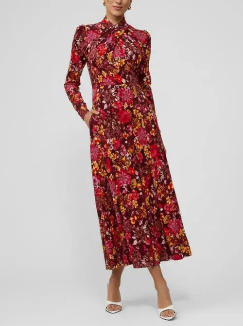 Rachel Rachel Roy Harland Long Sleeve Halter Maxi Dress