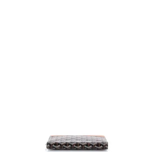 Goyard Matignon Zip Wallet Coated Canvas With Leather