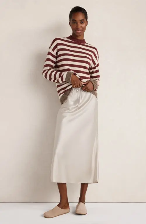 HAVEN WELL WITHIN Flowy Drawstring Midi Skirt - Chantrelle