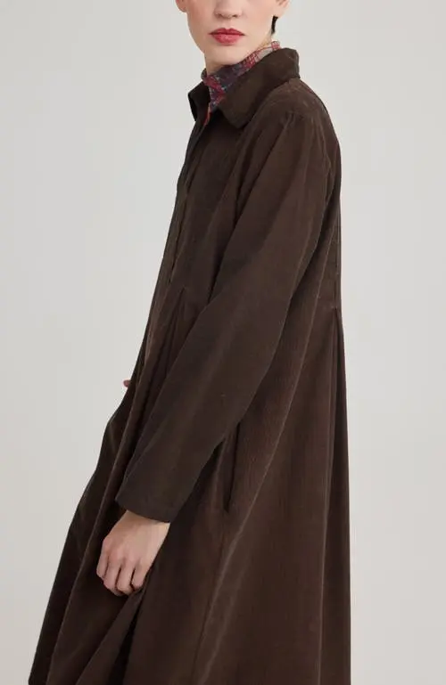 LUUKAA Thea Velvet Shirt Dress