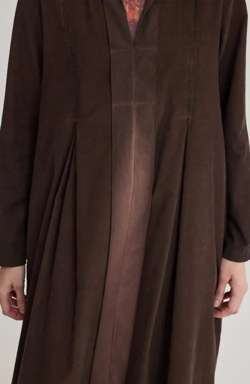 LUUKAA Thea Velvet Shirt Dress