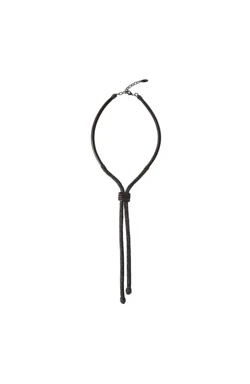 Brunello Cucinelli Precious Leather Bolo Tie
