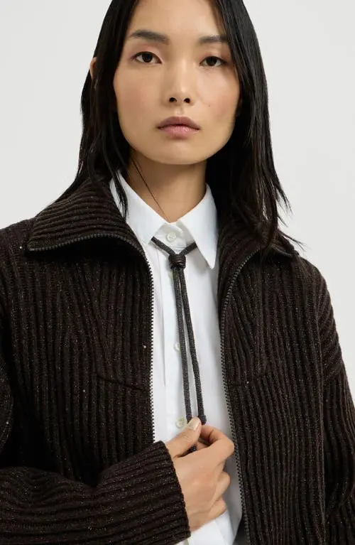 Brunello Cucinelli Precious Leather Bolo Tie
