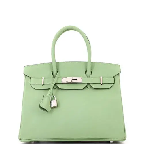 Hermès Birkin Handbag Epsom With Palladium Hardware 30 - Green