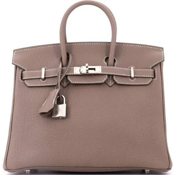 Hermès Birkin Handbag Togo With Palladium Hardware 25 - Grey