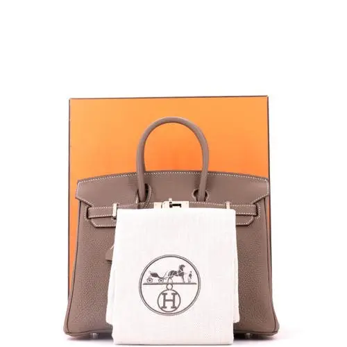 Hermès Birkin Handbag Togo With Palladium Hardware 25 - Grey