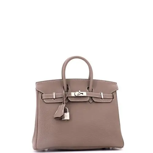 Hermès Birkin Handbag Togo With Palladium Hardware 25 - Grey
