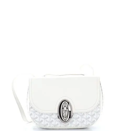 Goyard 233 Bag Coated Canvas And Leather - White