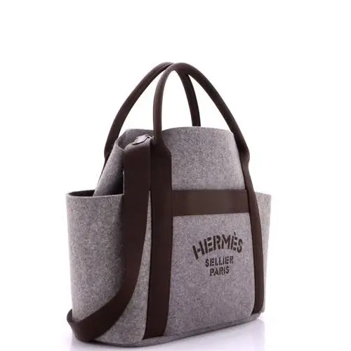 Hermès Sac De Pansage Groom Handbag Felt