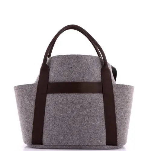 Hermès Sac De Pansage Groom Handbag Felt