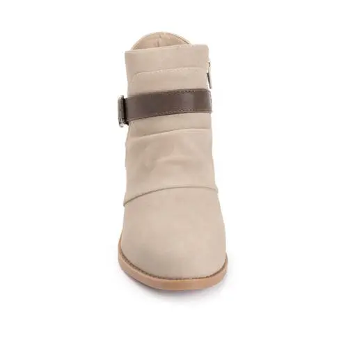 MUK LUKS Yvette Short Ankle Boots - Natural
