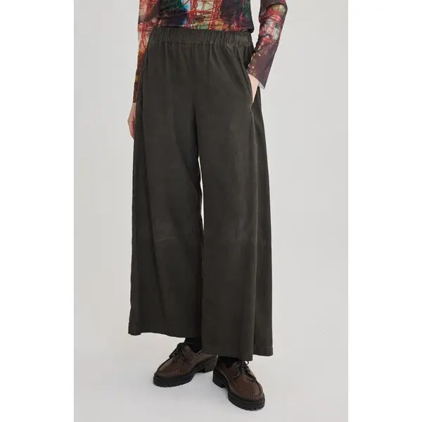 LUUKAA Alice Wide Velvet Pants