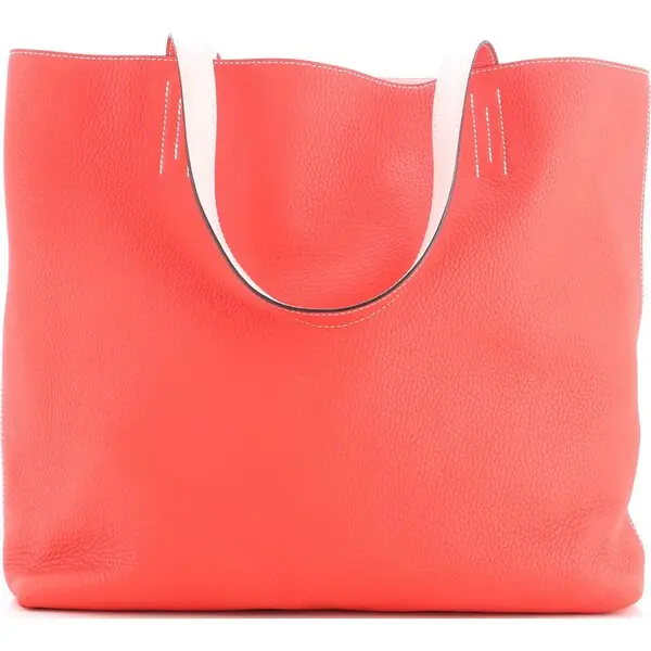Hermès Double Sens Tote Clemence 45 - Red