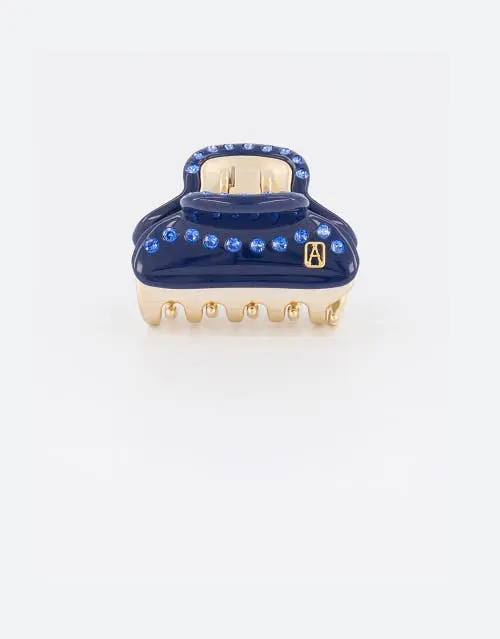 Alexandre De Paris Acetate And Crystals Vendome Hair Clip - Blue
