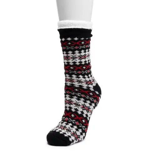 MUK LUKS 1 Pair Pack Tall Cozy Lounge Socks
