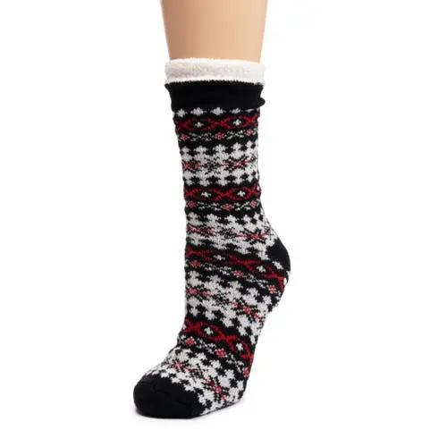 MUK LUKS 1 Pair Pack Tall Cozy Lounge Socks