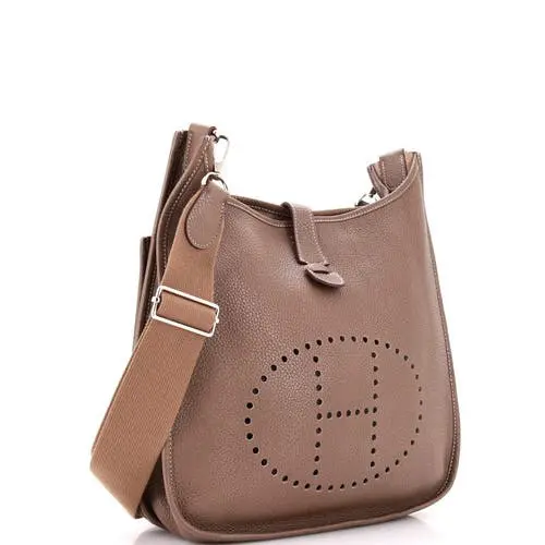 Hermès Evelyne Bag Gen Iii Clemence Gm - Grey