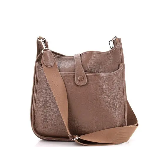 Hermès Evelyne Bag Gen Iii Clemence Gm - Grey
