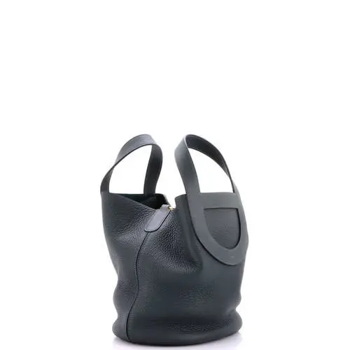 Hermès In-the-loop Bag Clemence With Swift 23 - Green