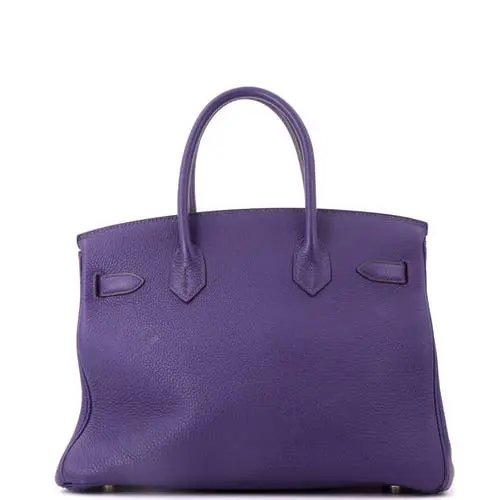 Hermès Birkin Handbag Purple Togo With Gold Hardware 30 - Red