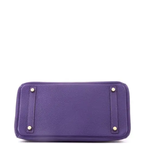 Hermès Birkin Handbag Purple Togo With Gold Hardware 30 - Red