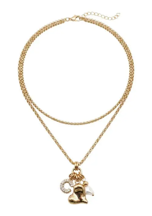AREA STARS Archana Double Layer Charm Chain