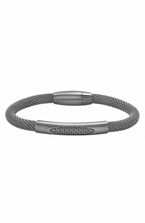 BEARFRUIT JEWELRY Jasmine Magnetic Bracelet Chic Trendy Statement - Dark Grey