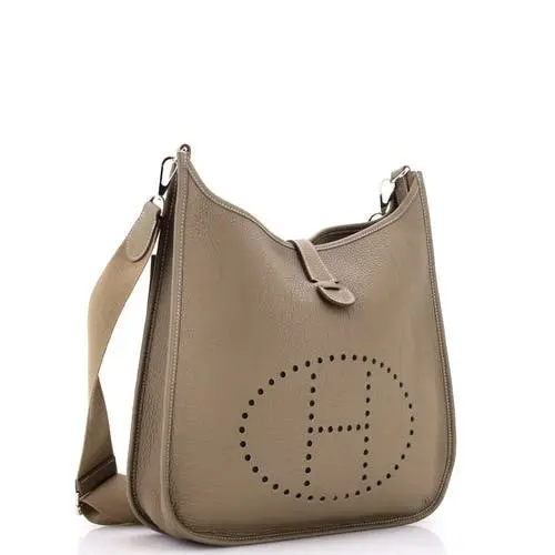 Hermès Evelyne Bag Gen Iii Clemence Gm - Grey