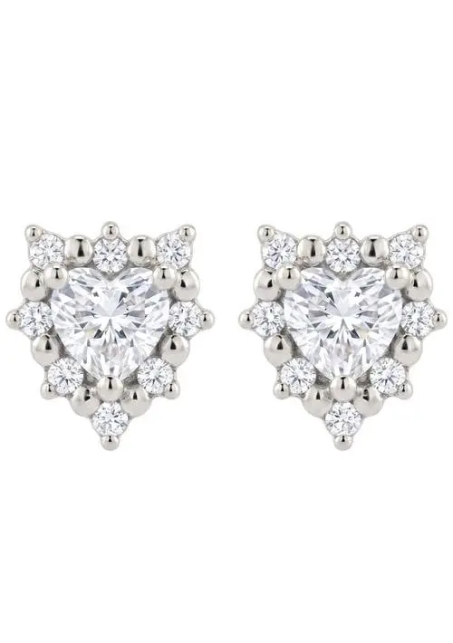 AREA STARS Padma White Studs - Gold
