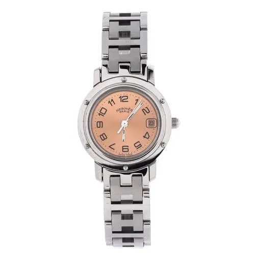 Hermès Clipper Quartz Watch Stainless Steel 24
