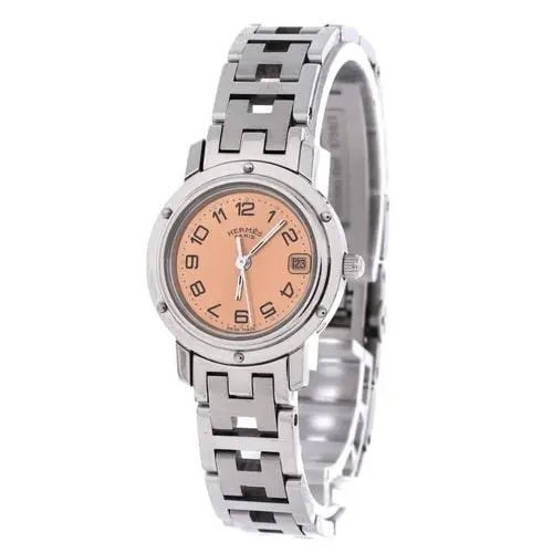 Hermès Clipper Quartz Watch Stainless Steel 24