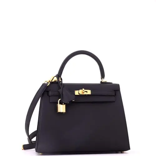 Hermès Kelly Handbag Epsom With Gold Hardware 25