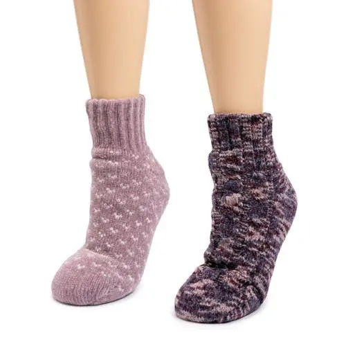 MUK LUKS 2 Pair Pack Cabin Chenille Socks