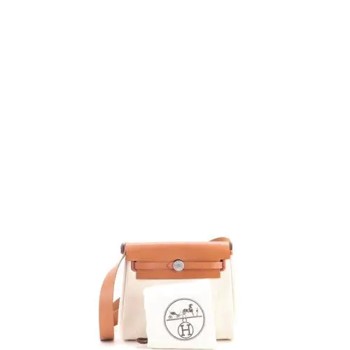 Hermès Herbag Zip Toile And Leather 20