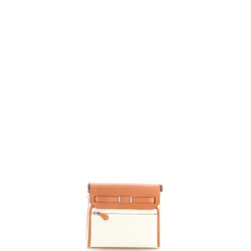 Hermès Herbag Zip Toile And Leather 20