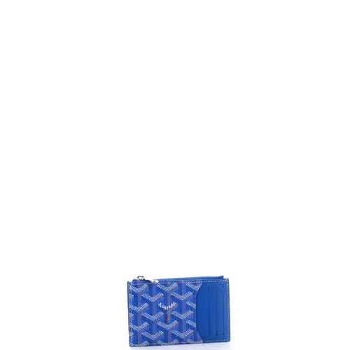 Goyard Bourbon Zipped Card Holder Coated Canvas