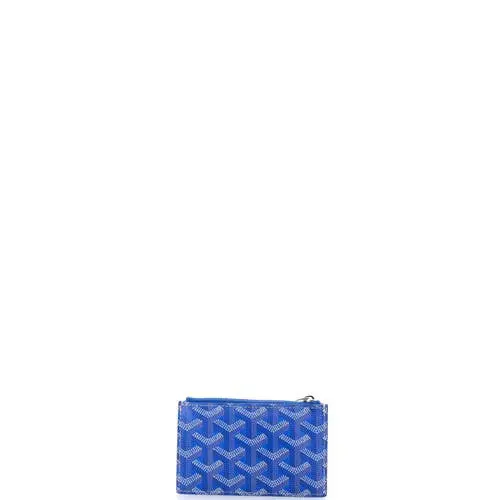 Goyard Bourbon Zipped Card Holder Coated Canvas