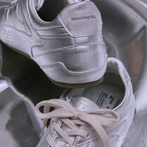 THOUSAND FELL Driver Sneaker - Metallic Silver