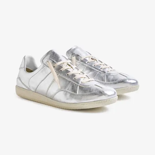 THOUSAND FELL Military Sneaker - Metallic Silver