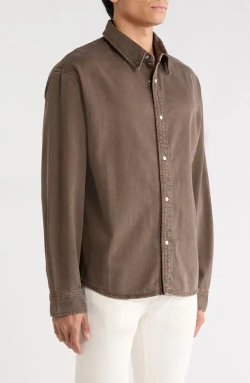 FRAME Cotton Overshirt - Brownstone