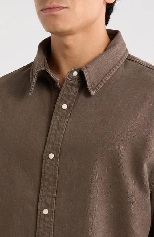 FRAME Cotton Overshirt - Brownstone