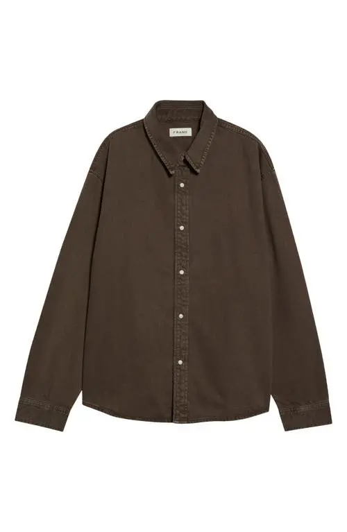 FRAME Cotton Overshirt - Brownstone
