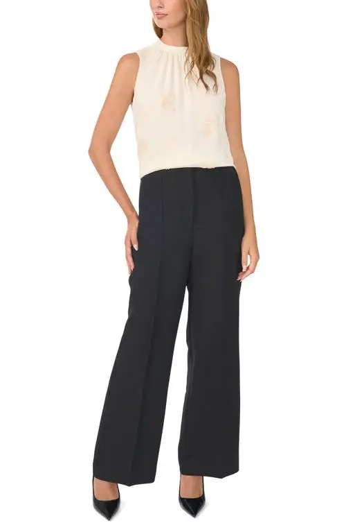 Vince Camuto Beaded Sleeveless Mock Neck Blouse