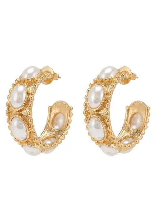 AREA STARS Nitia Pearl Hoops