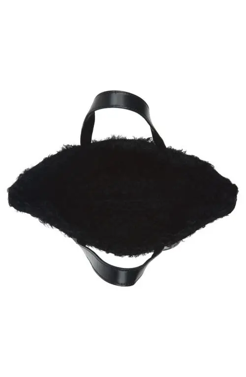Alexander Wang Punch Genuine Shearling Lined Leather Tote