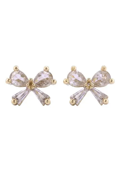 AREA STARS Kala Bow Studs - Gold