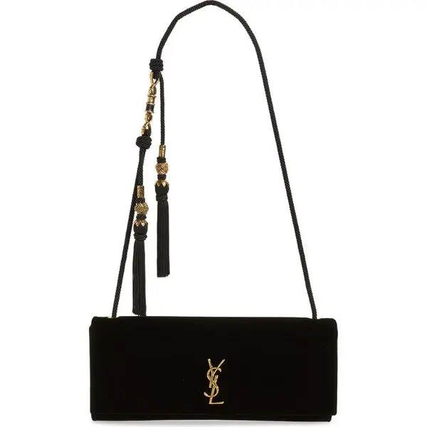 Saint Laurent Kate Clutch On Chain - Black