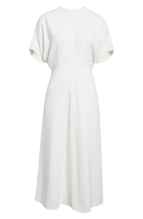 Victoria Beckham Eleanor Midi Dress - Bright Ivory