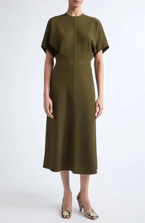Victoria Beckham Eleanor Midi Dress - Marsh Green