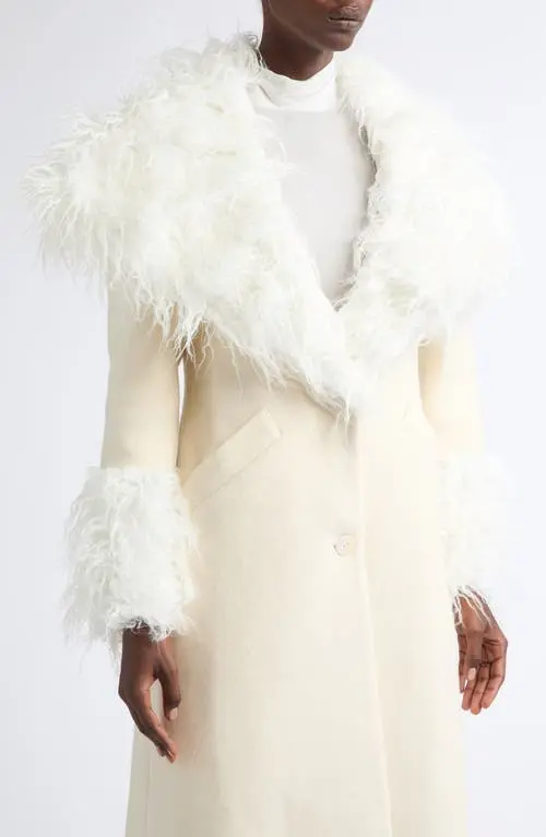 KIM SHUI Yun Faux Fur Trim Coat